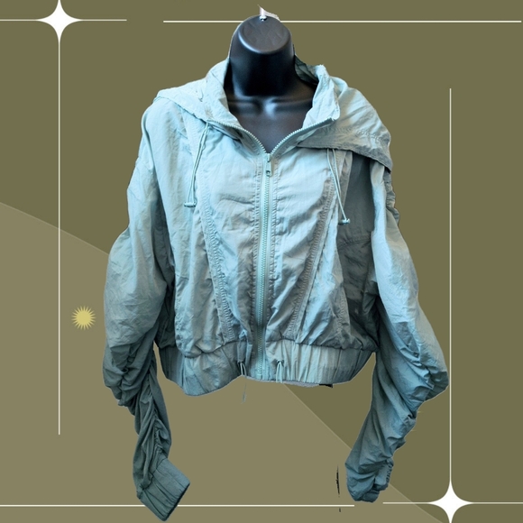 POPFLEX | Jackets & Coats | Nwt Popflex Windbreaker In Light Teal Size ...
